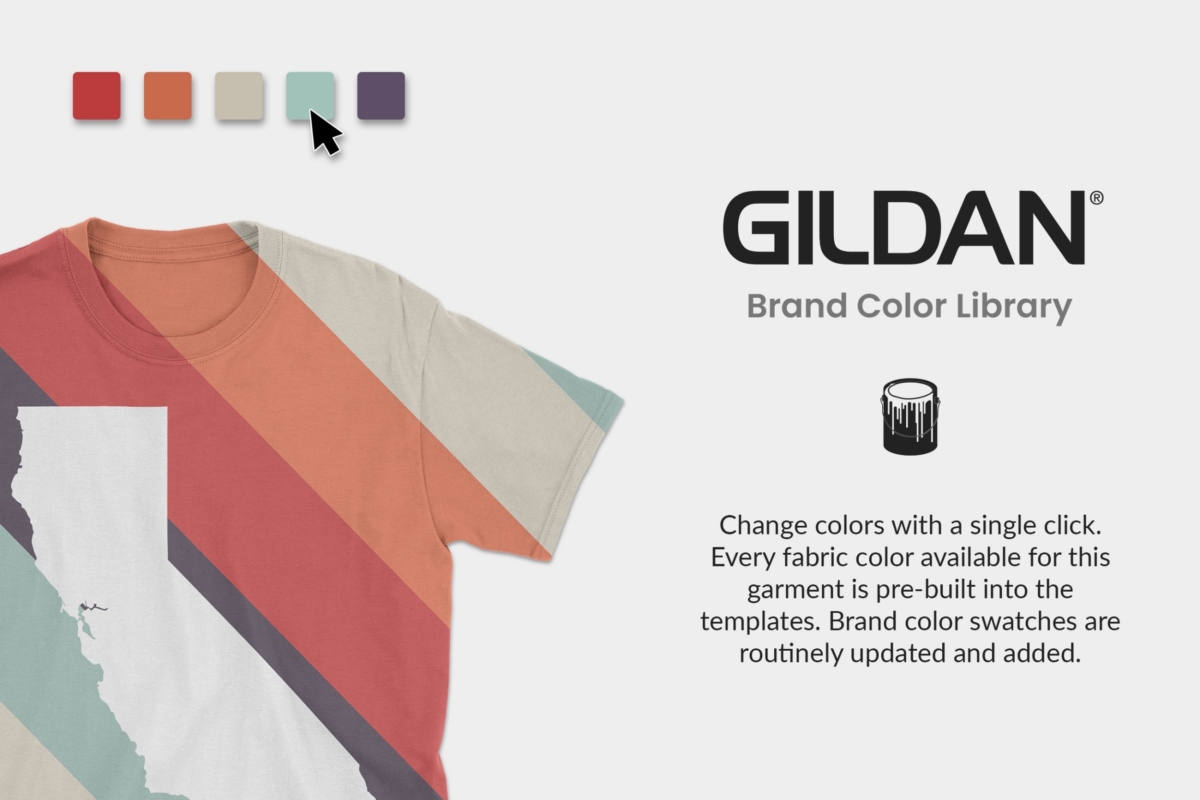 Gildan 64000 Colors Web | Photific Mockups