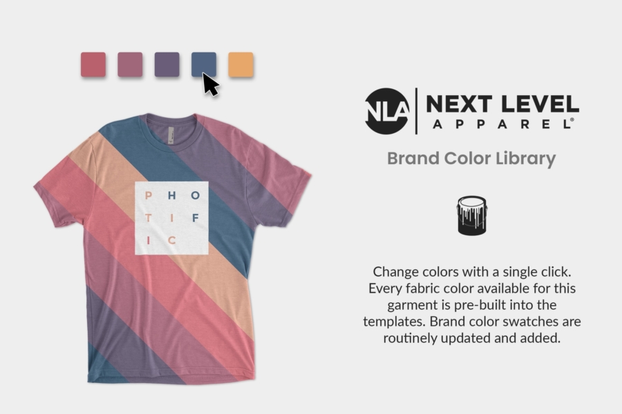 Next Level 6010 Colors Web | Photific Mockups